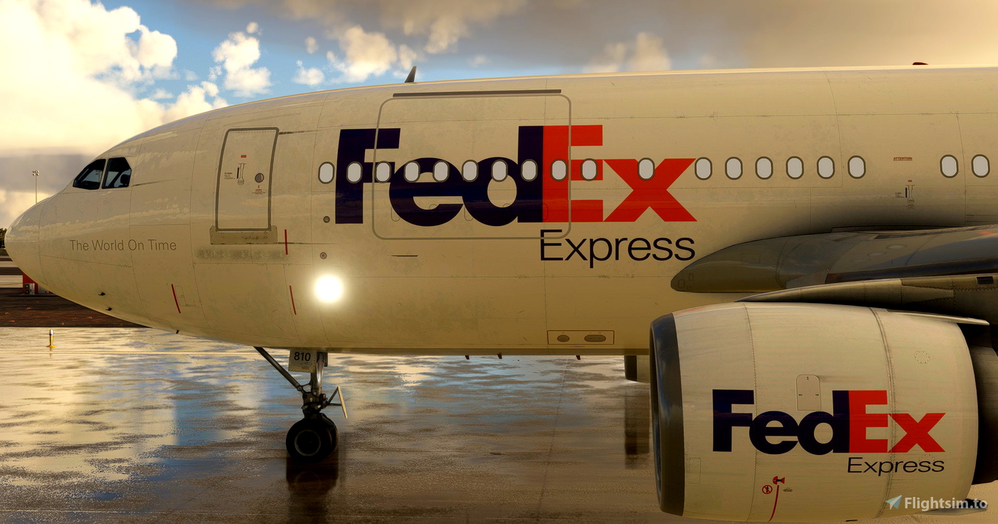 FedEx / Federal Express "N810FD" IniBuilds A310-300 P2F for Microsoft ...