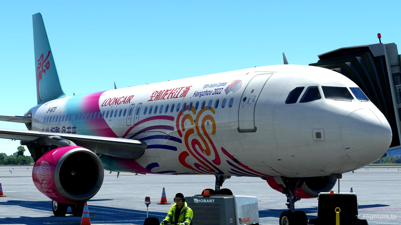 Fenix A320 LoongAir Asian Games Hangzhou 2022 B-1673 w/ Cabin 4K for ...