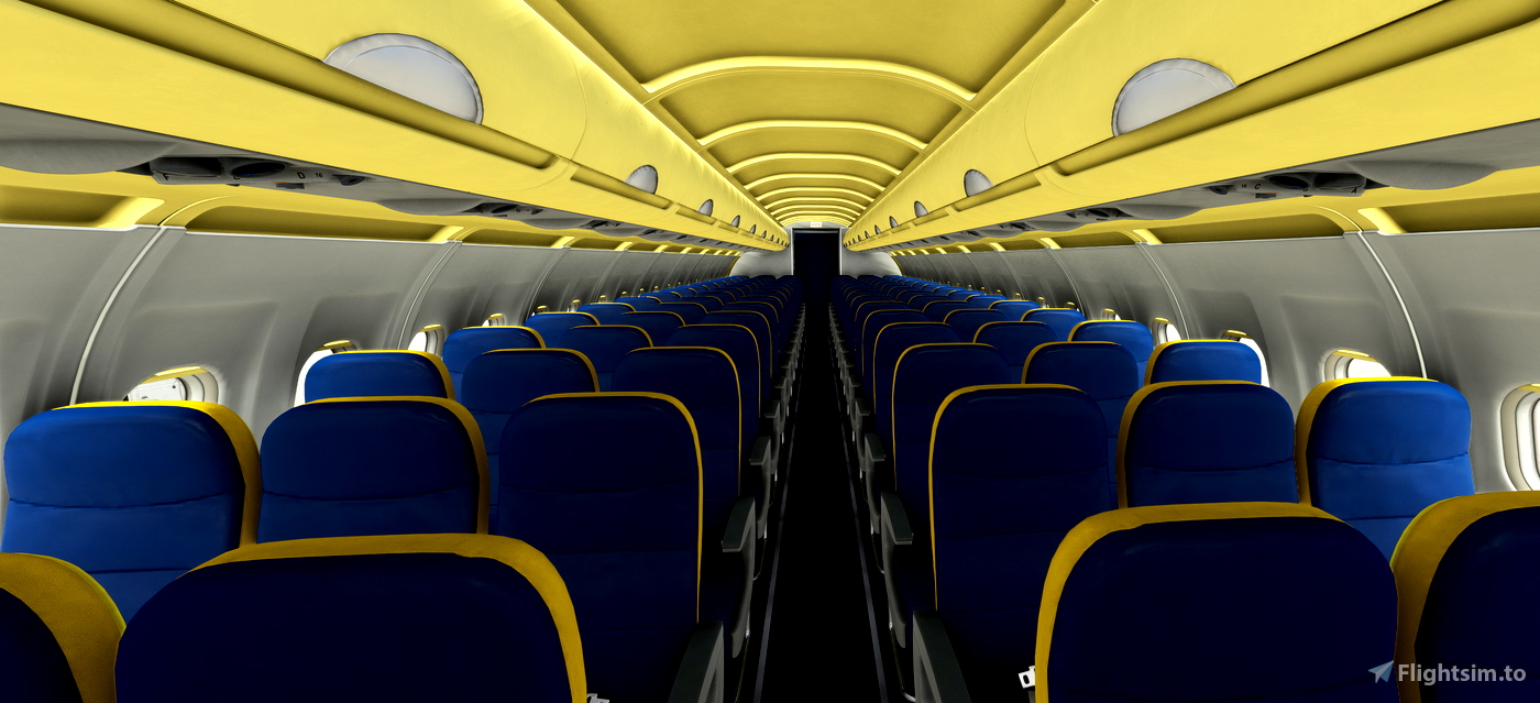 Fenix A320 Ryanair Concept Livery with new interior colours for ...