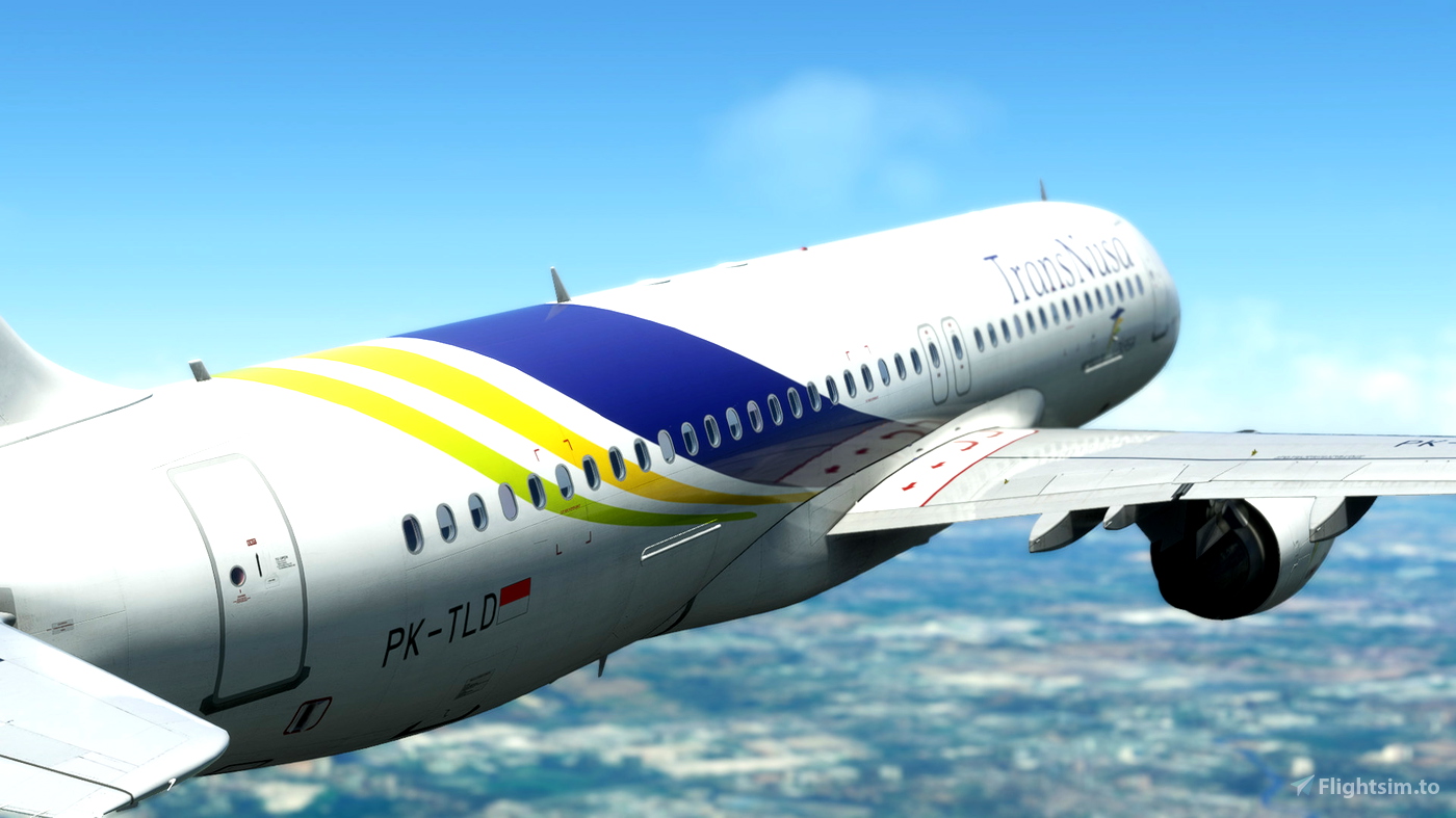 Fenix Airbus A320 TransNusa | 4K for Microsoft Flight Simulator | MSFS