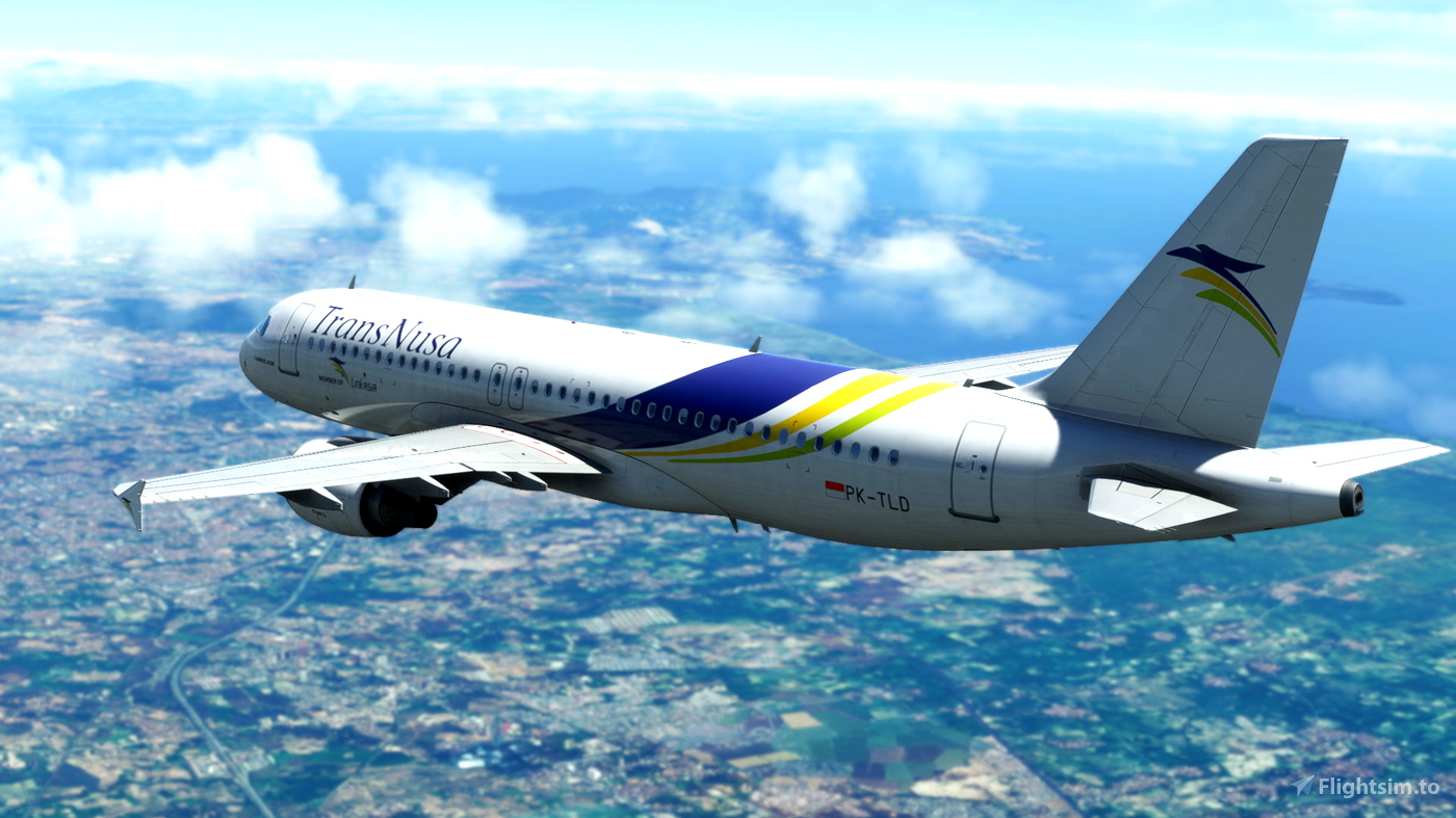 Fenix Airbus A320 TransNusa | 4K for Microsoft Flight Simulator | MSFS