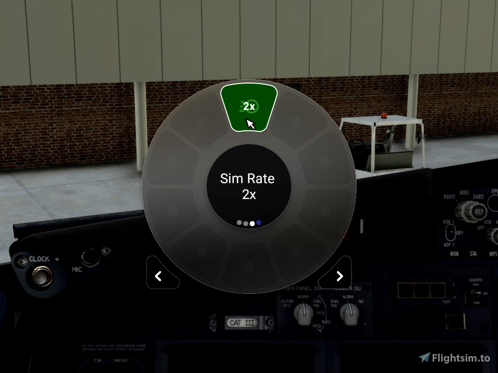 Flow Sim Rate Scroll Widget for Microsoft Flight Simulator | MSFS Flow Sim Rate Scroll Widget for Microsoft Flight Simulator | MSFS