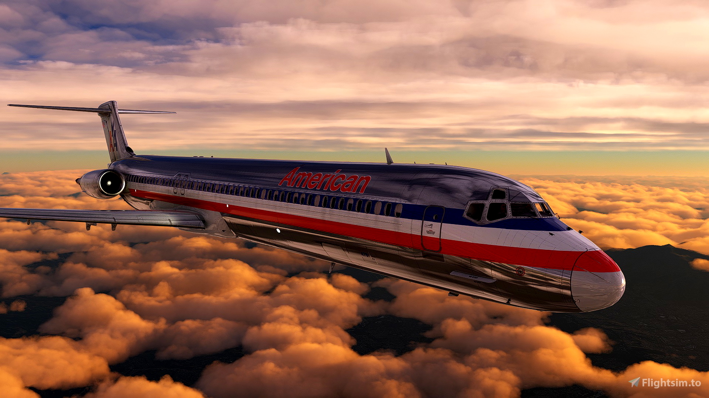 [Fly the Maddog X] American Airlines McDonnell Douglas MD-82 (Bare ...