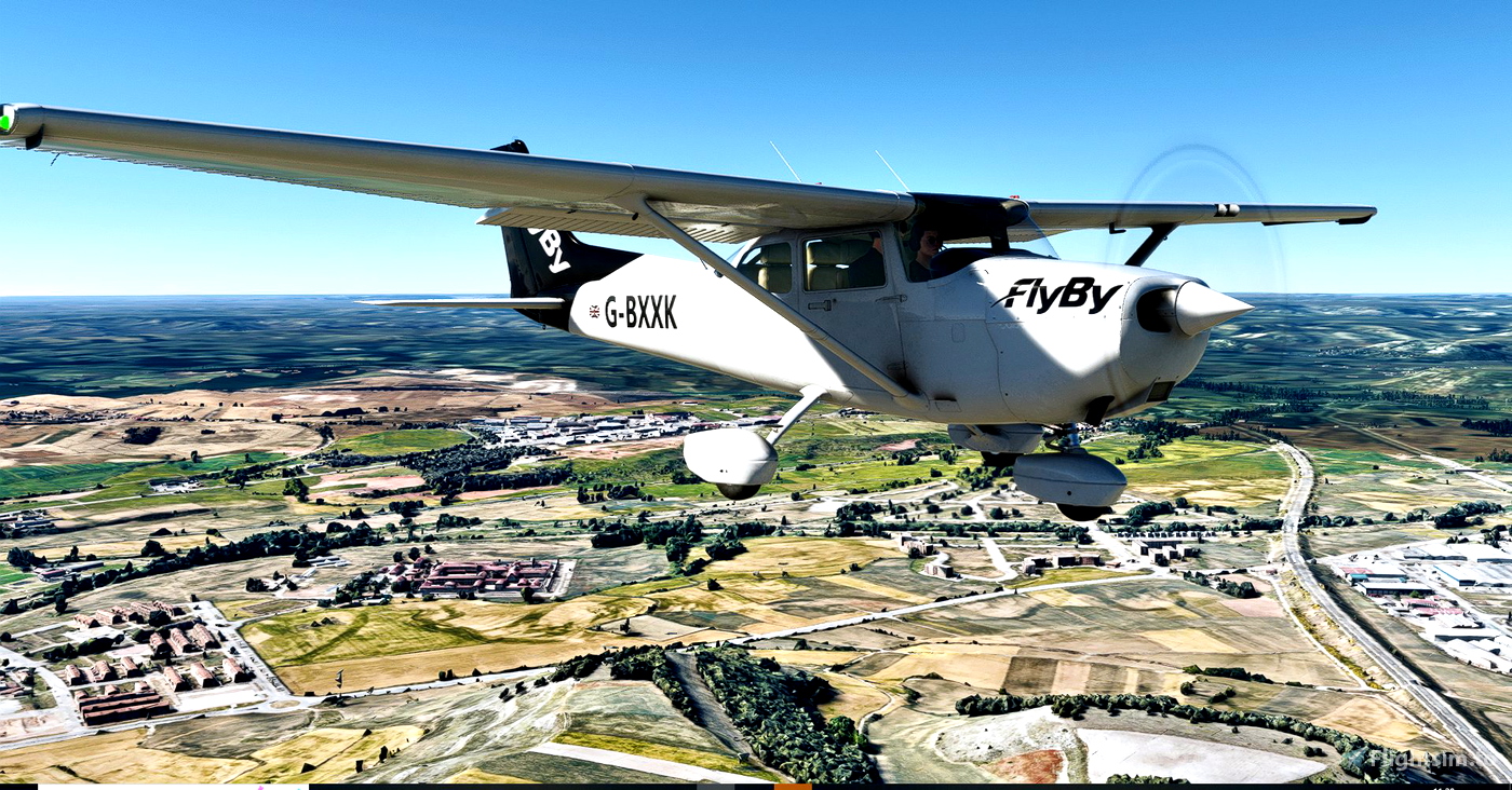 FlyBy C172 Livery (G-BXXK) (Classic Gauge Cockpit) for Microsoft Flight ...