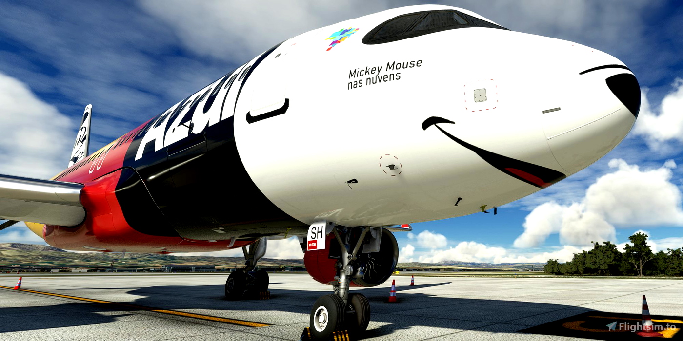 [A32NX] FlyByWire | Airbus A320neo AZUL Mickey Mouse PR-YSH in 8k для ...