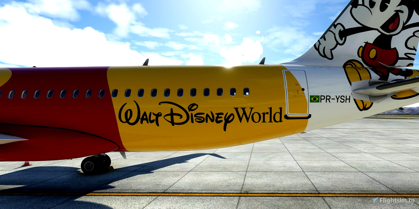 [A32NX] FlyByWire | Airbus A320neo AZUL Mickey Mouse PR-YSH in 8k для ...