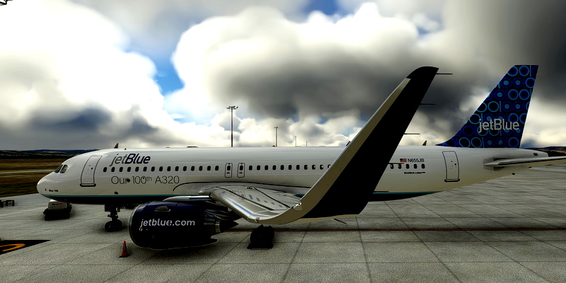 [A32NX] FlyByWire | Airbus A320neo JetBlue N655JB 8k for Microsoft Flight Simulator | MSFS