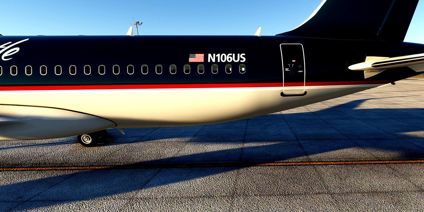 [A32NX] FlyByWire | Airbus A320neo US AIRWAYS Shuttle N106US in 8k pro ...