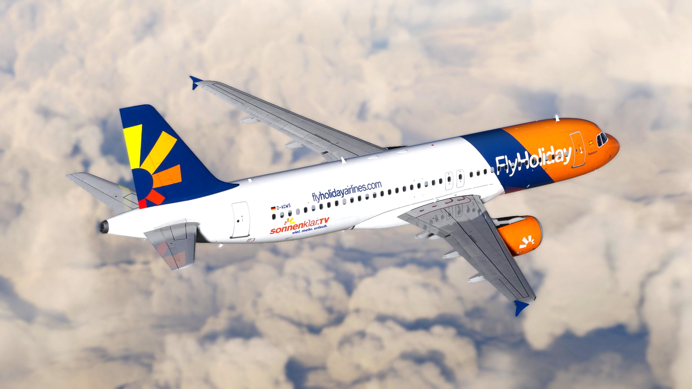 FlyHoliday Airlines Fenix A320 FLEET + NEW Cabin for Microsoft Flight ...