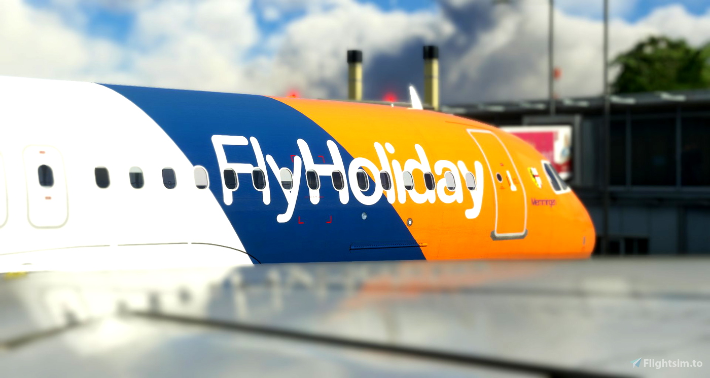 FlyHoliday Airlines Fenix A320 FLEET + NEW Cabin for Microsoft Flight ...