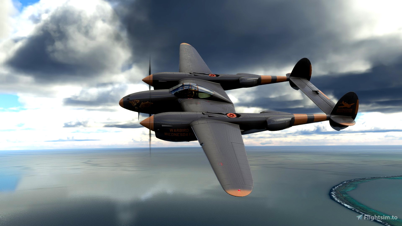 FlyingIron Simulations P38L "Warbird Wednesday" Livery for Microsoft ...