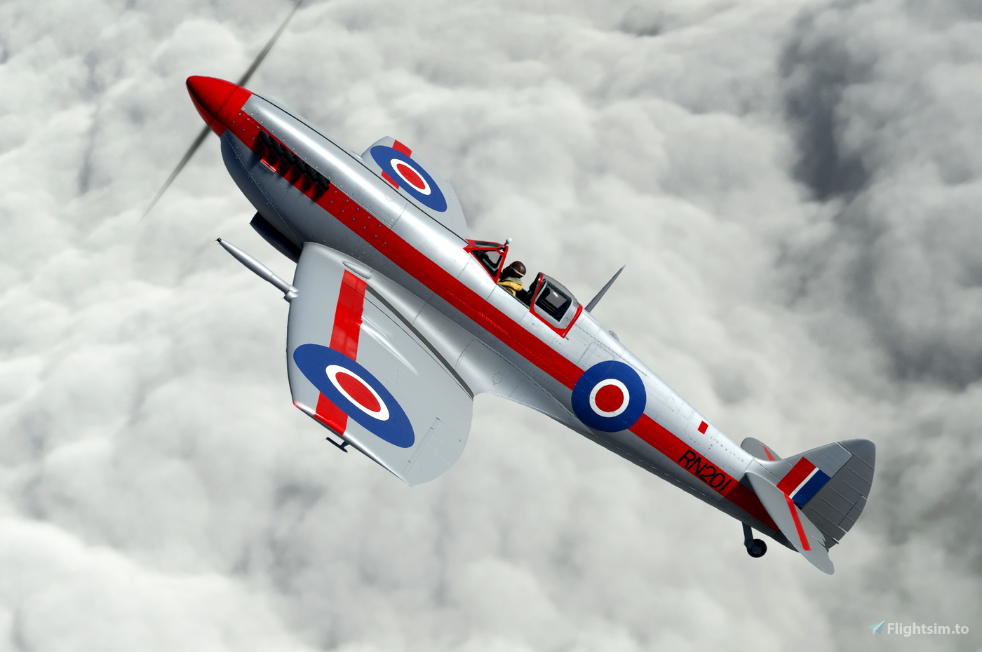 FlyingIron SpitfireIX Repaint Livery: 361 Spitfire F.XIVe RN201 for ...