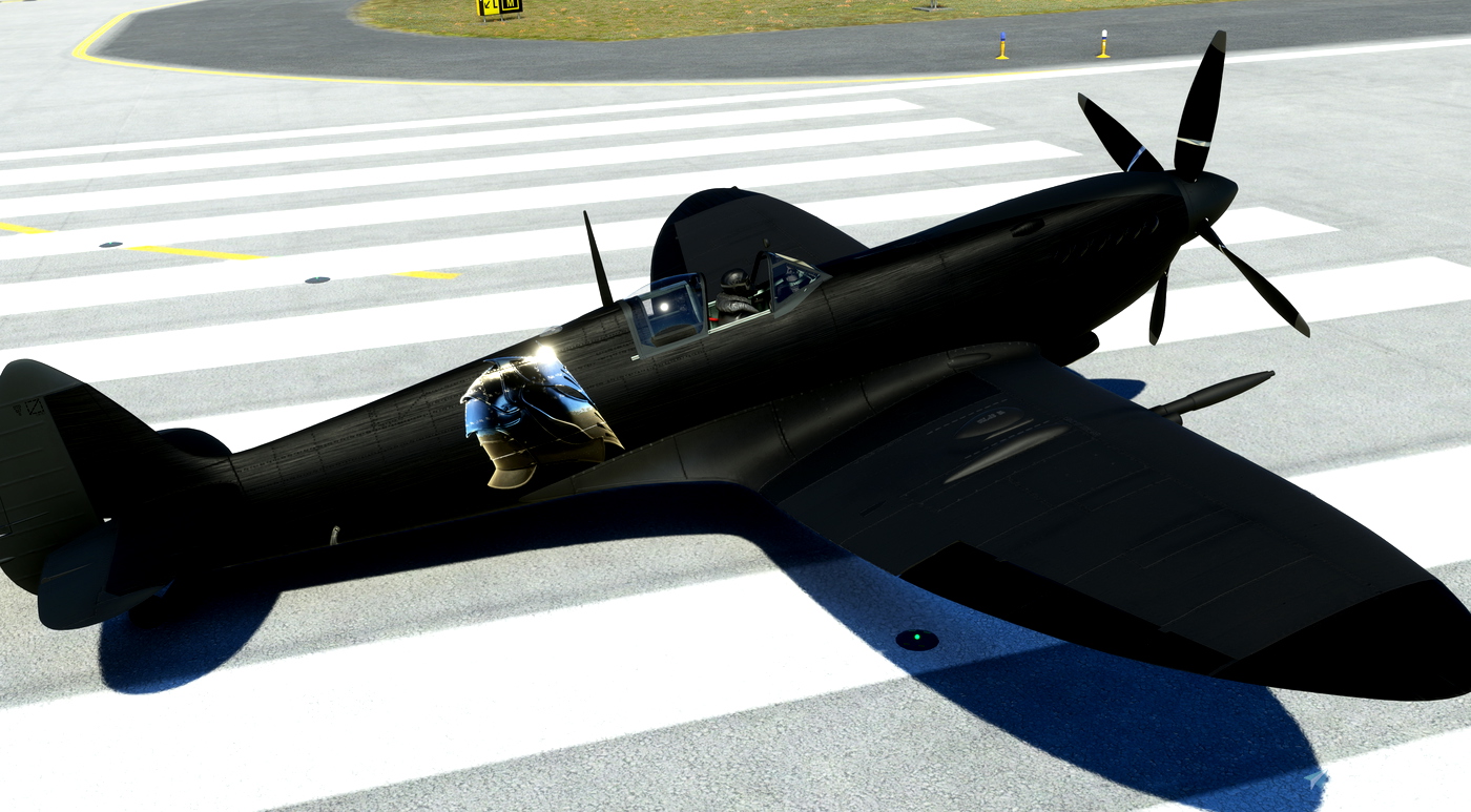 FlyingIron SpitfireIX Repaint Livery: Dark Steel for Microsoft Flight ...