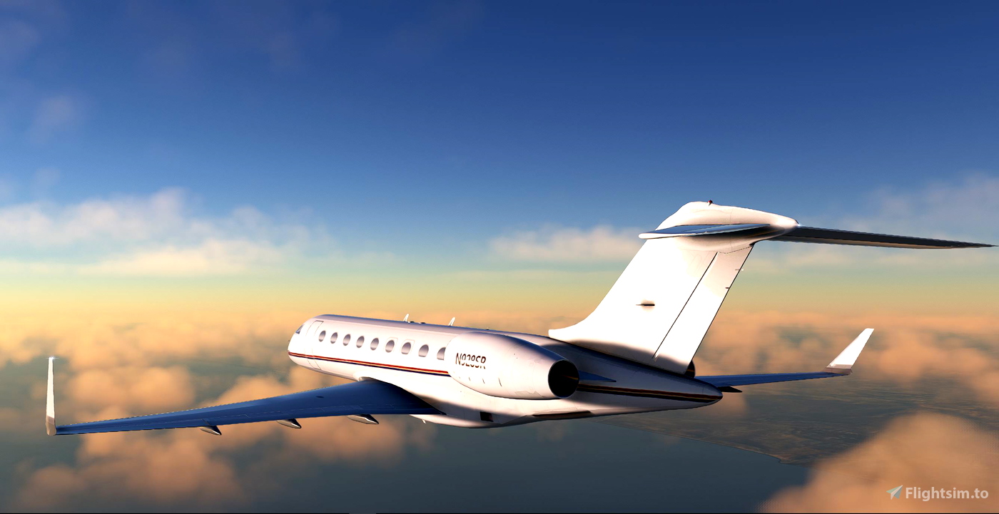 Global Express with oval windows for Microsoft Flight Simulator | MSFS