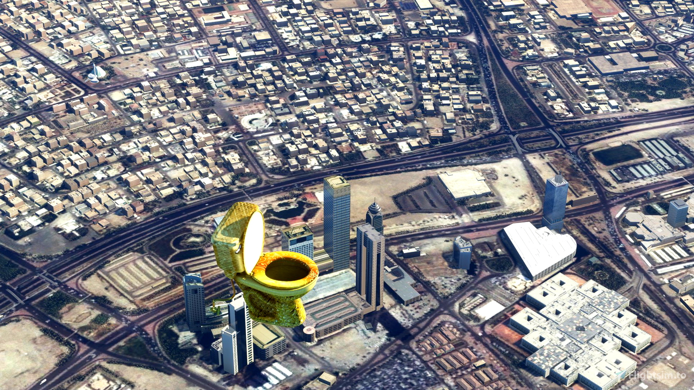 Golden Toilet livery for the Flying Toilet for Microsoft Flight ...
