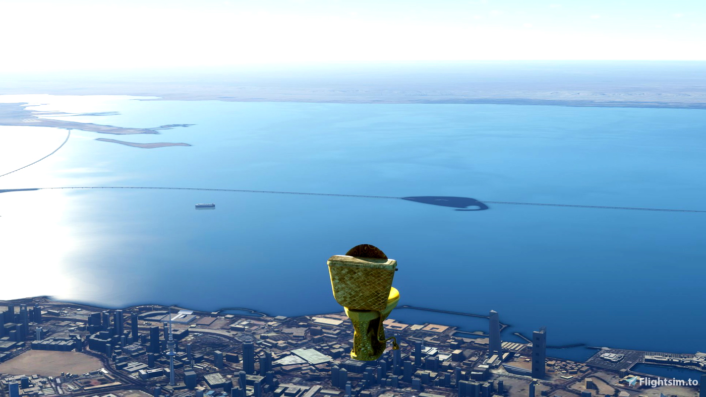 Golden Toilet livery for the Flying Toilet for Microsoft Flight ...