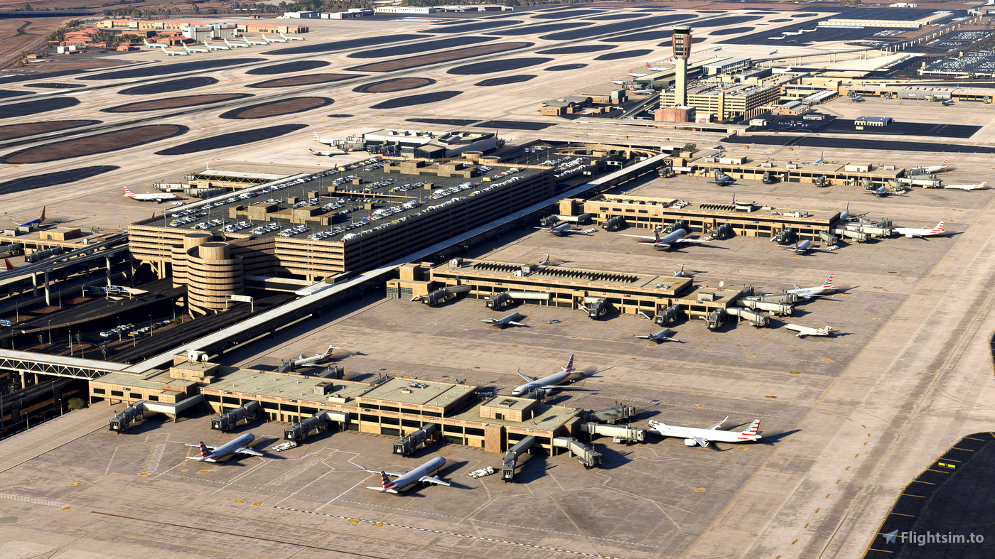 GSX Profile - KPHX Phoenix (Beautiful Model of the World & AmSim) for ...