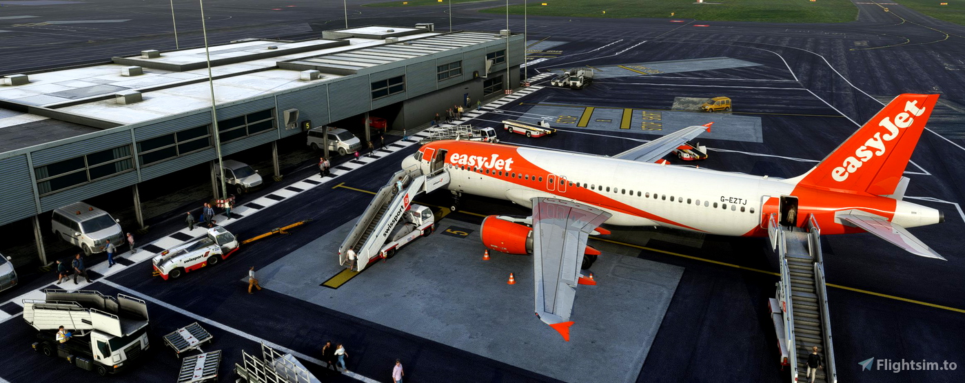 EGNT Orbx Newcastle GSX Profile for Microsoft Flight Simulator | MSFS