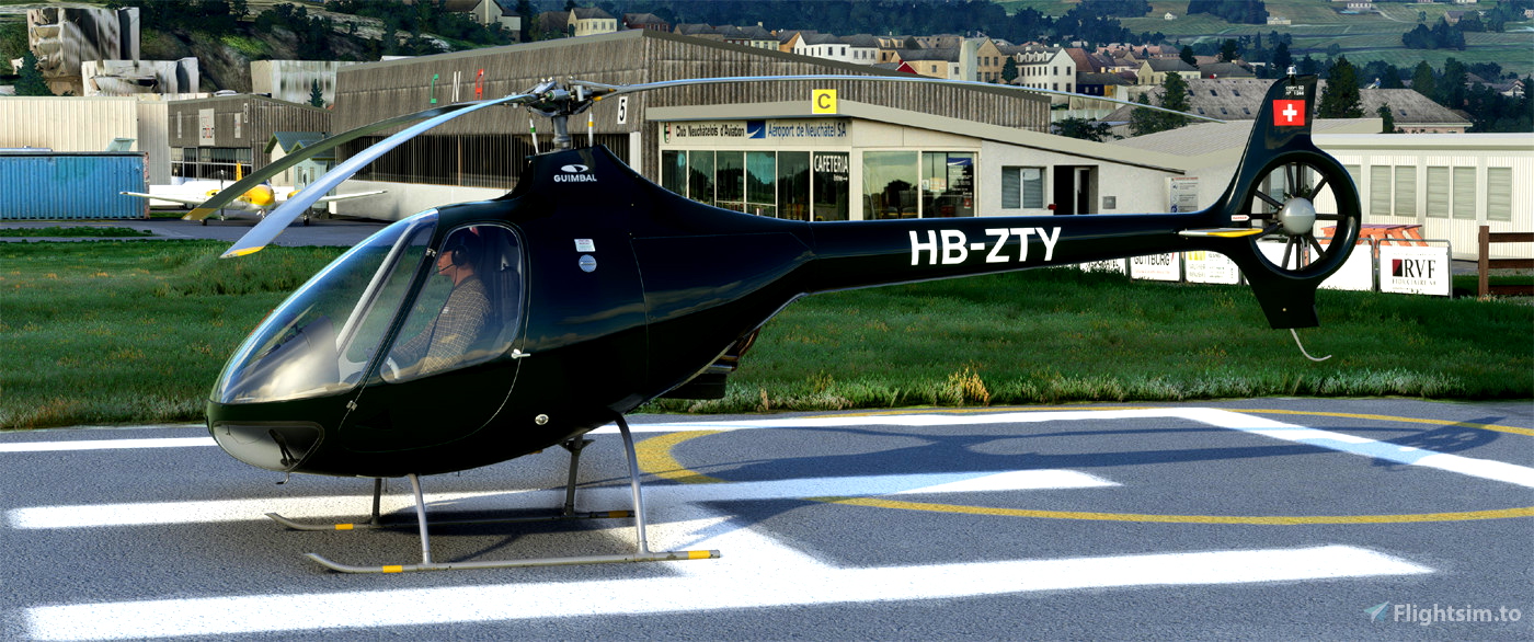 Guimbal Cabri G2 "HB-ZTY" (Asobo) for Microsoft Flight Simulator | MSFS