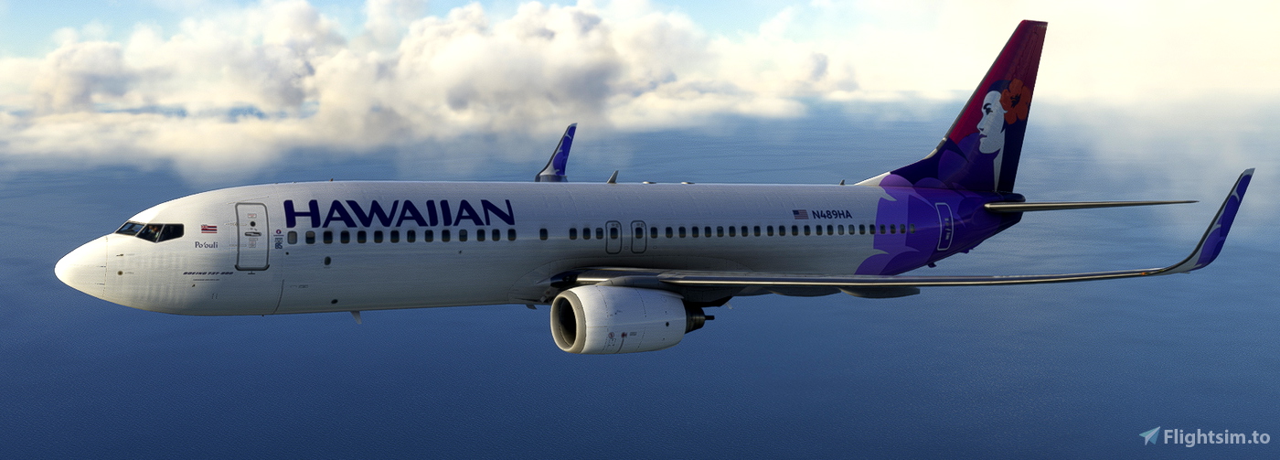 HAWAIIAN AIRLINES N489HA (FICTIONAL) 8K for Microsoft Flight Simulator ...