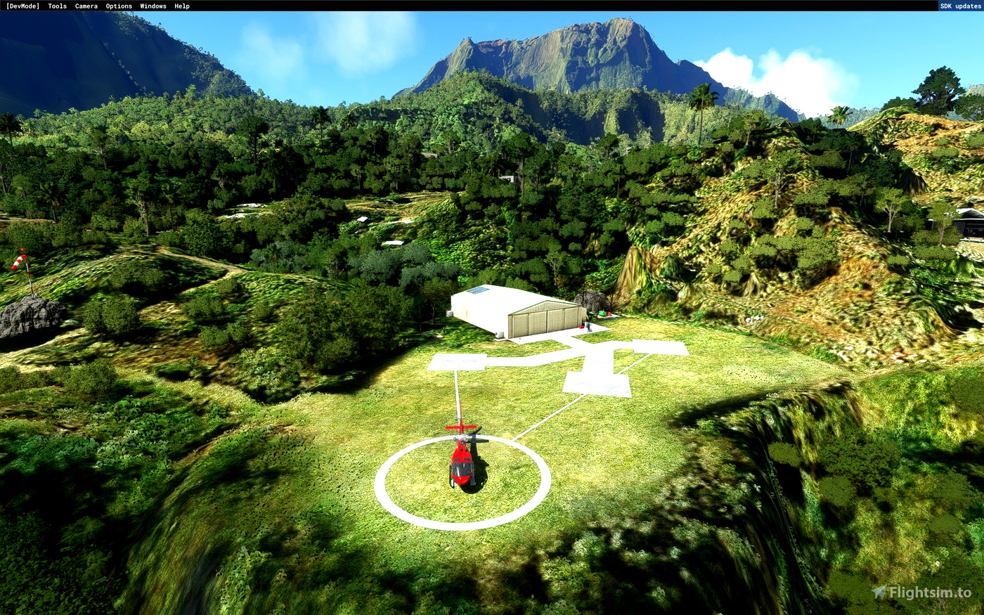 Hélistation "FMEM-La Nouvelle-Cirque de Mafate-La Réunion" для ...