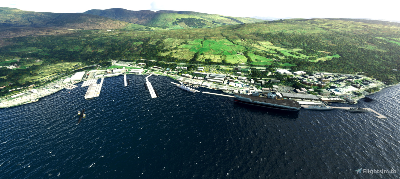 HMNB Clyde & RNAD Coulport for Microsoft Flight Simulator | MSFS