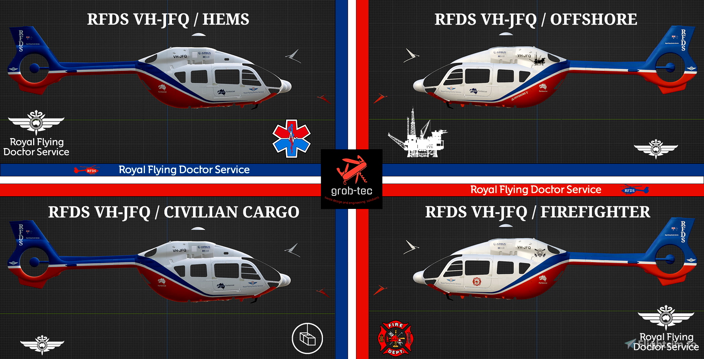 HPG H145 RFDS Royal Flying Doctor Service YH-JFQ EMS/FIRE/OFS/CC for ...