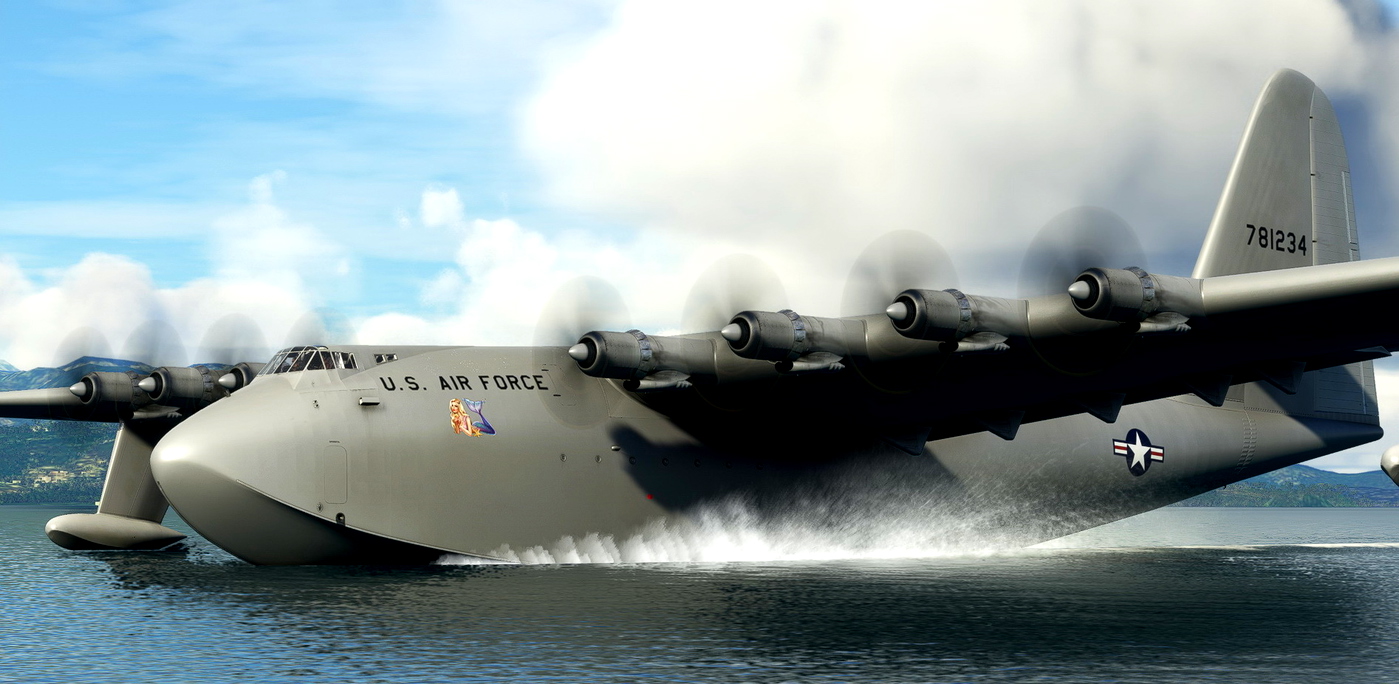 Hughes H-4 Hercules US Air Force for Microsoft Flight Simulator | MSFS