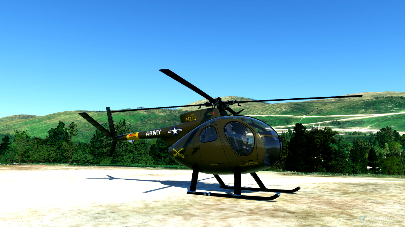 Hughes OH-6 Cayuse U.S. ARMY for Microsoft Flight Simulator | MSFS