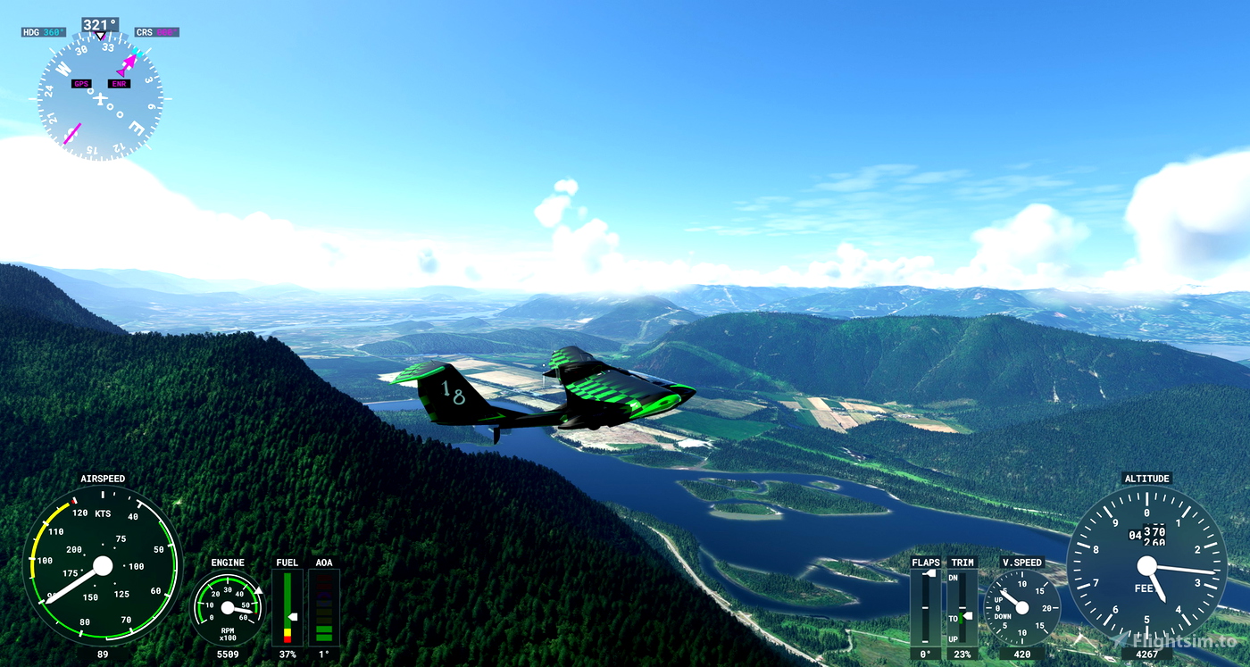 Icon A5 Green Lightning Livery voor Microsoft Flight Simulator | MSFS
