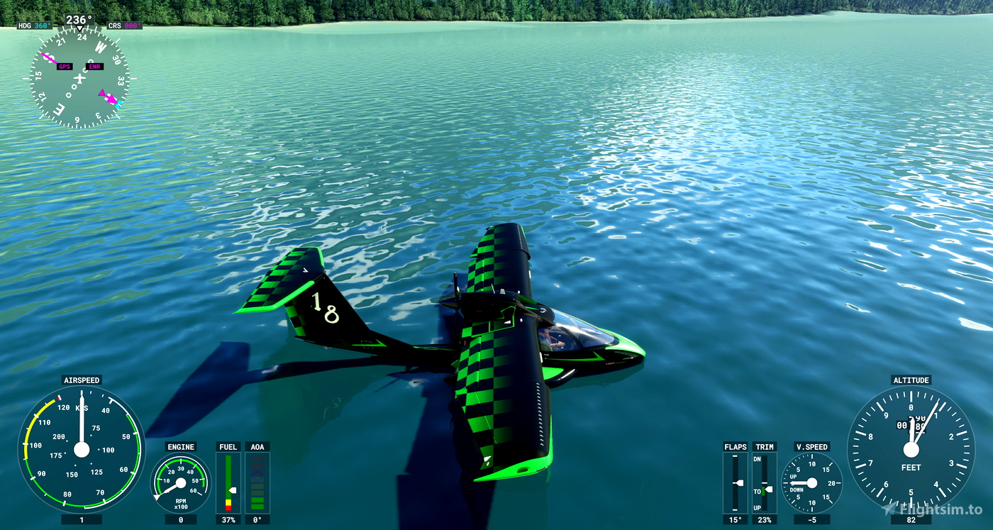 Icon A5 Green Lightning Livery for Microsoft Flight Simulator | MSFS