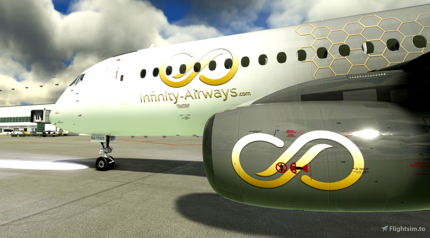 Infinity Airways Sukhoi SuperJet 100 for Microsoft Flight Simulator | MSFS