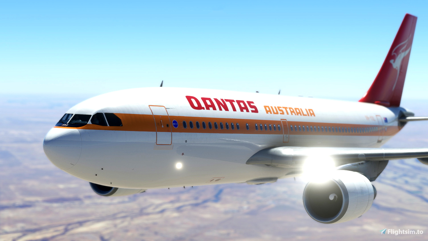 iniBuilds A310 | Qantas 'Retro Roo' Livery for Microsoft Flight ...