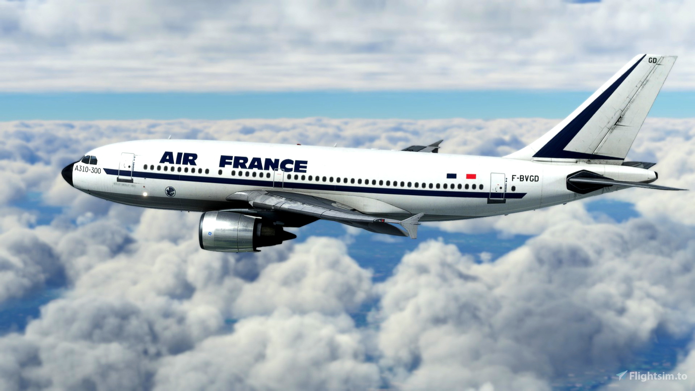 iniBuilds Airbus A310-300 Air France 1975 for Microsoft Flight ...