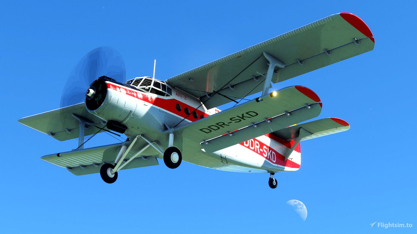 Interflug Antonov An-2 "DDR-SKD" 4K for Microsoft Flight Simulator | MSFS