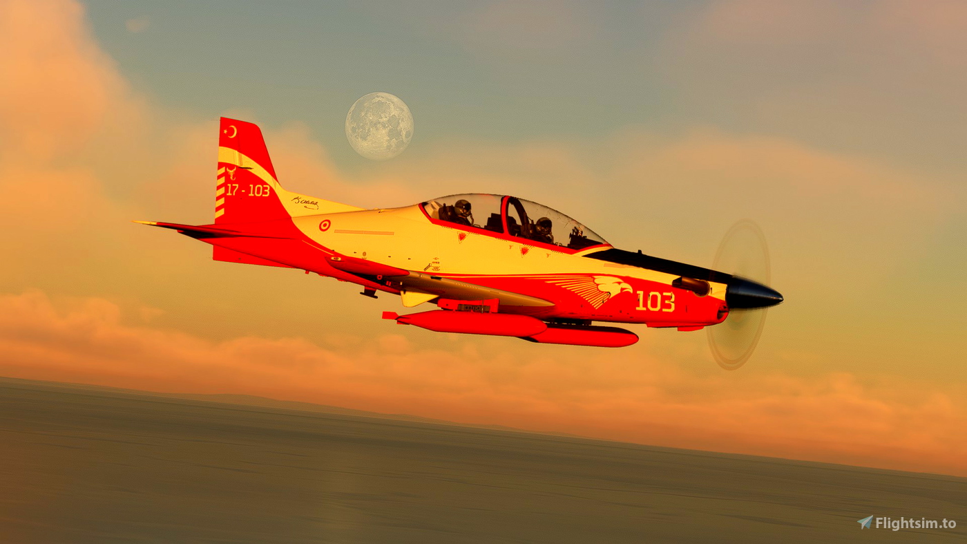 IRIS PC-21 "Hürkuş-Red" Livery (Custom-8K) for Microsoft Flight ...