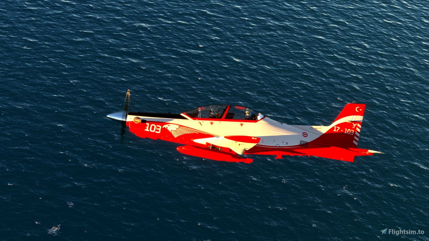 IRIS PC-21 "Hürkuş-Red" Livery (Custom-8K) for Microsoft Flight ...