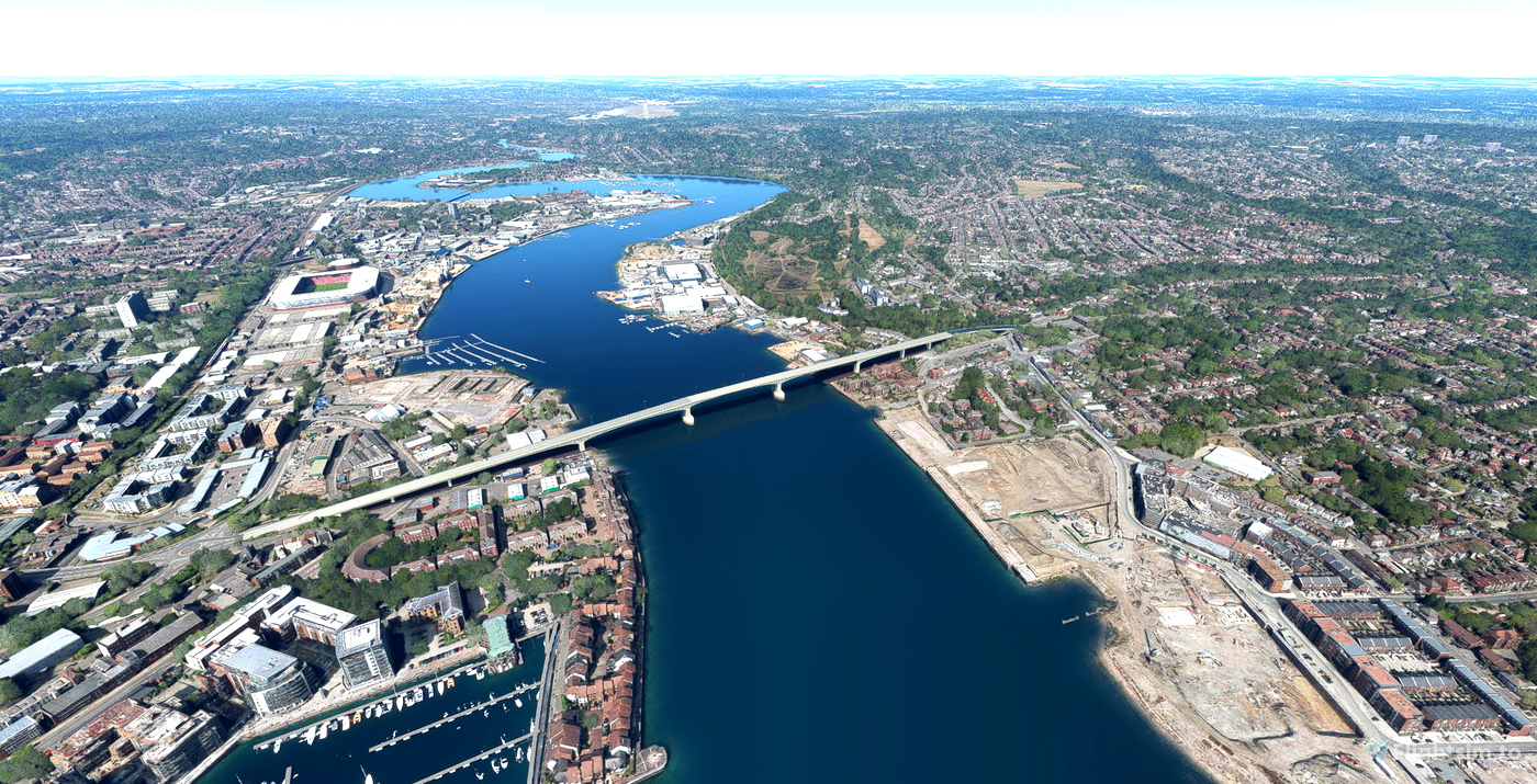 Itchen Bridge Southampton for Microsoft Flight Simulator | MSFS