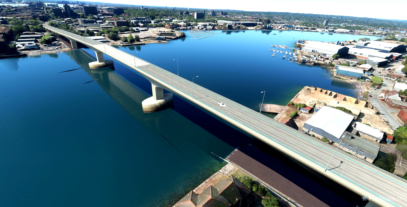 Itchen Bridge Southampton for Microsoft Flight Simulator | MSFS
