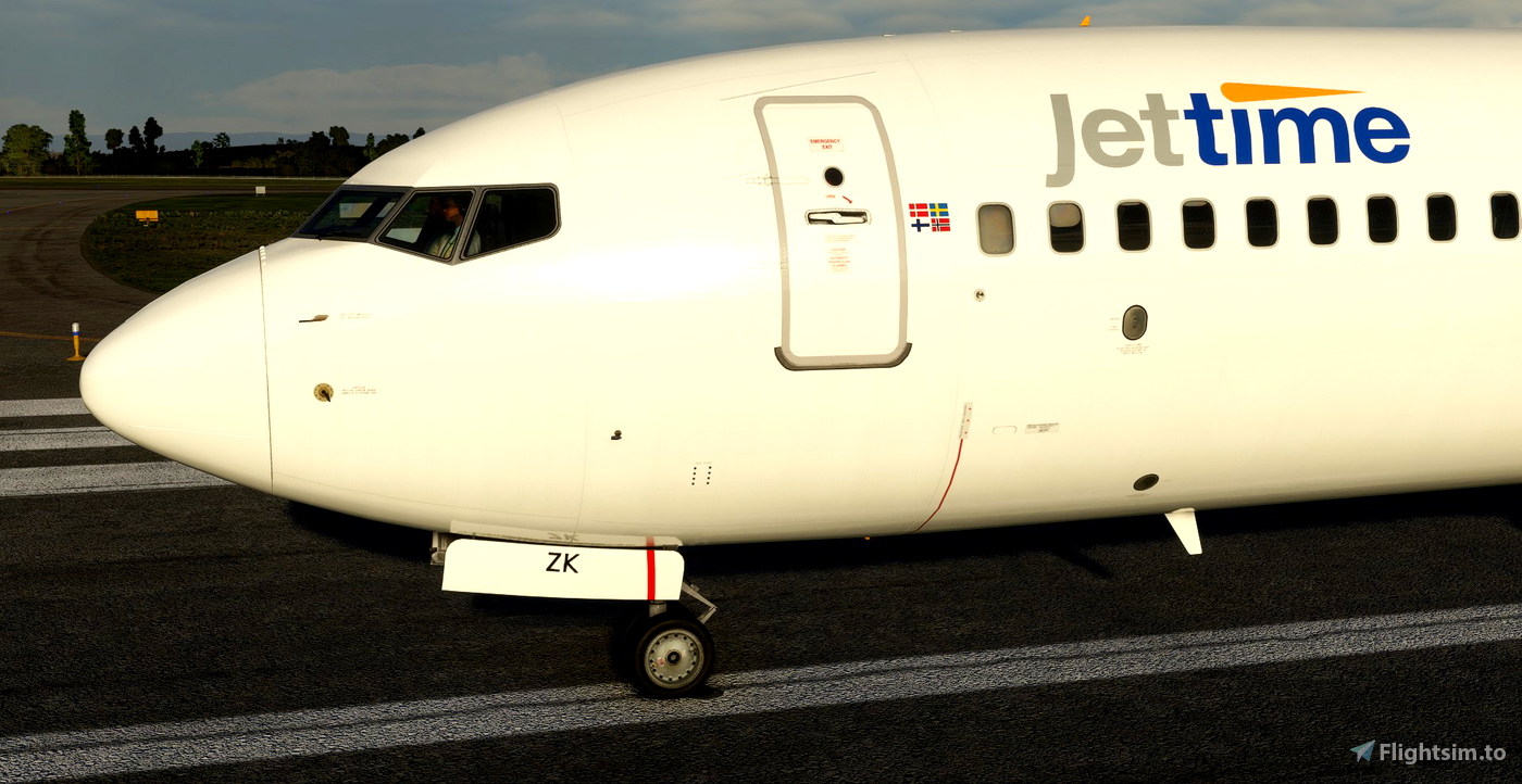 Jet Time "2016 livery" "OY-JZK" PMDG B737-800 for Microsoft Flight ...