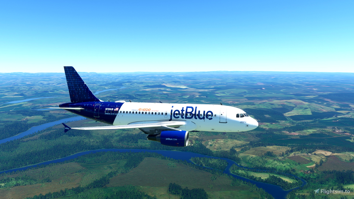 JETBLUE BINARY A319CEO 8K for Microsoft Flight Simulator | MSFS