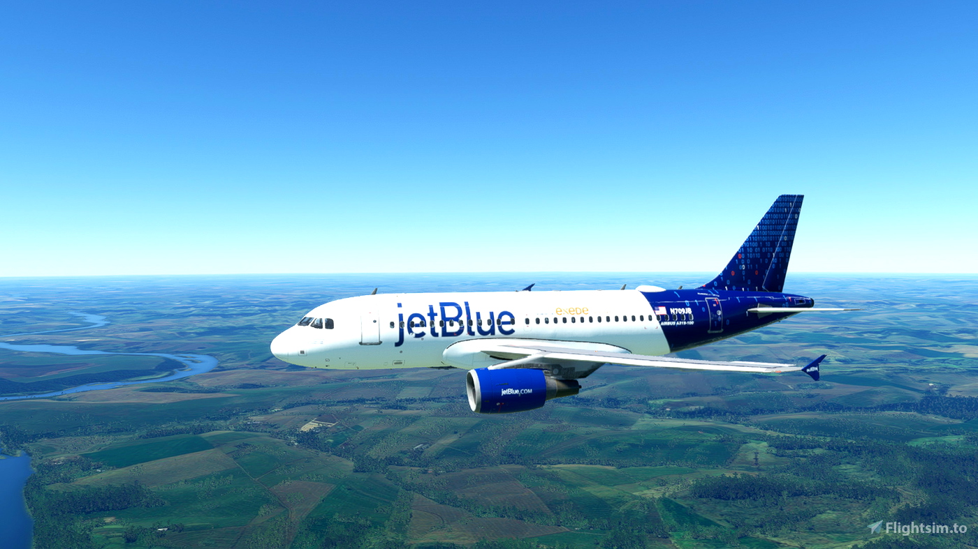 JETBLUE BINARY A319CEO 8K for Microsoft Flight Simulator | MSFS