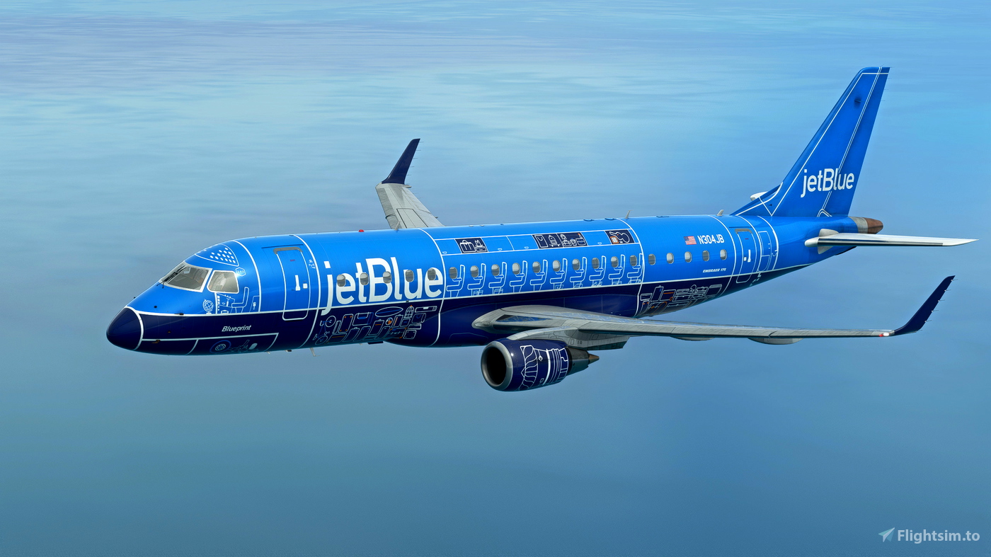 JetBlue "Blueprint" - FlightSim Studios E-175 for Microsoft Flight ...
