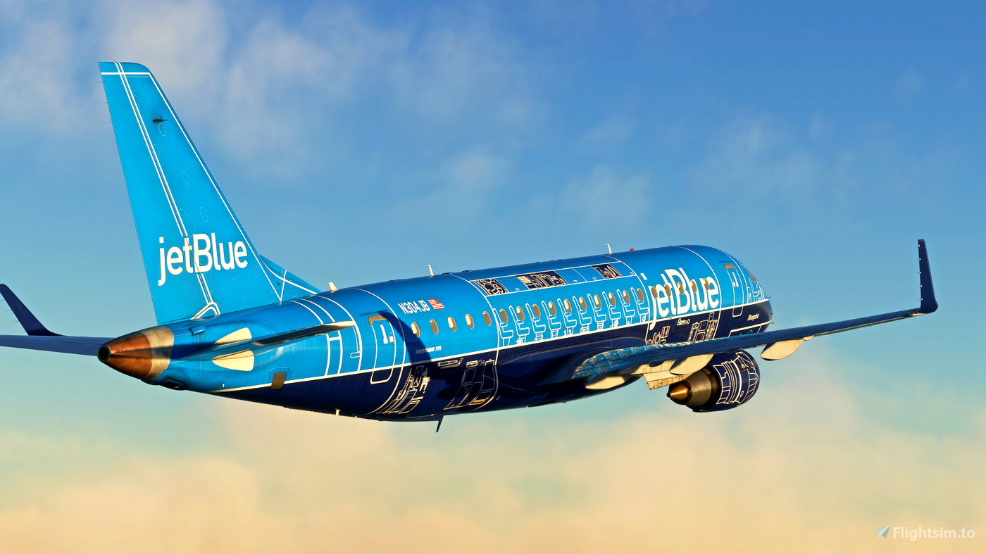 JetBlue "Blueprint" - FlightSim Studios E-175 for Microsoft Flight ...