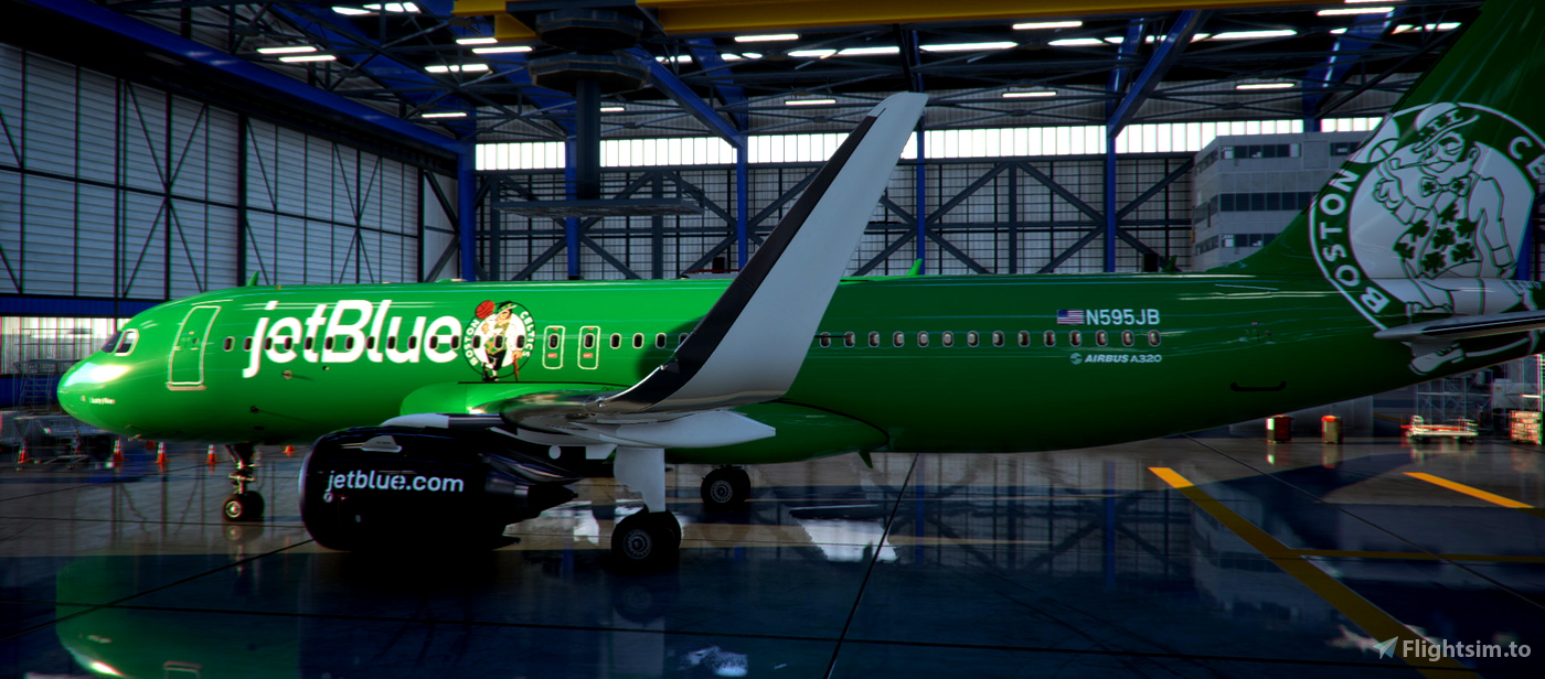 [A32NX] JetBlue Boston Celtics edition N595JB for Microsoft Flight ...