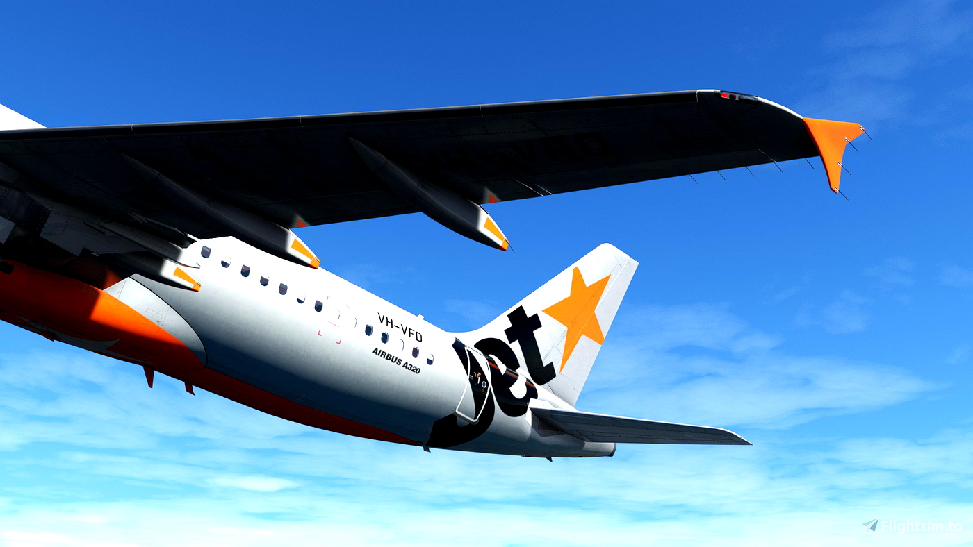 Jetstar VH-VFD + Cabin - Fenix A320 for Microsoft Flight Simulator | MSFS