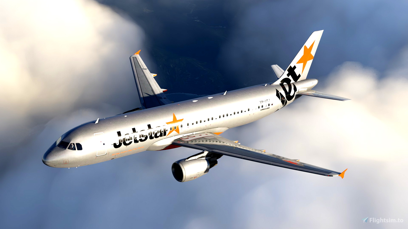 Jetstar VH-VFJ + Cabin - Fenix A320 for Microsoft Flight Simulator | MSFS