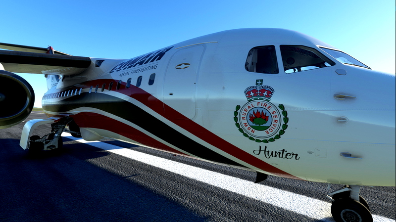 JustFlight BAe-146 - 200 Conair Tanker 166 NSW Rural Fire Service for ...