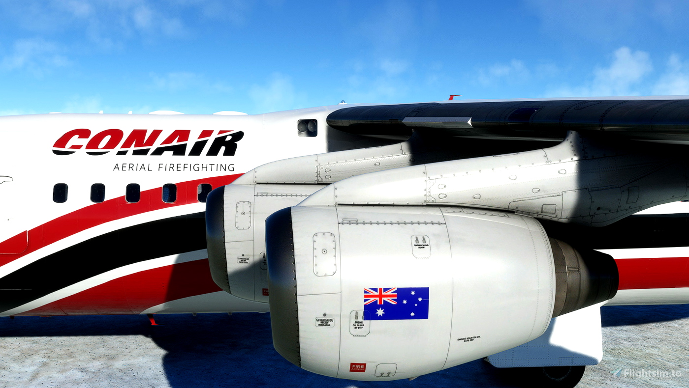 JustFlight BAe-146 - 200 Conair Tanker 166 NSW Rural Fire Service for ...