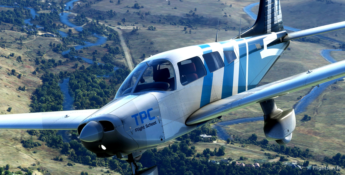 JustFlight PA28 Warrior II - TPC Flight School livery for Microsoft ...